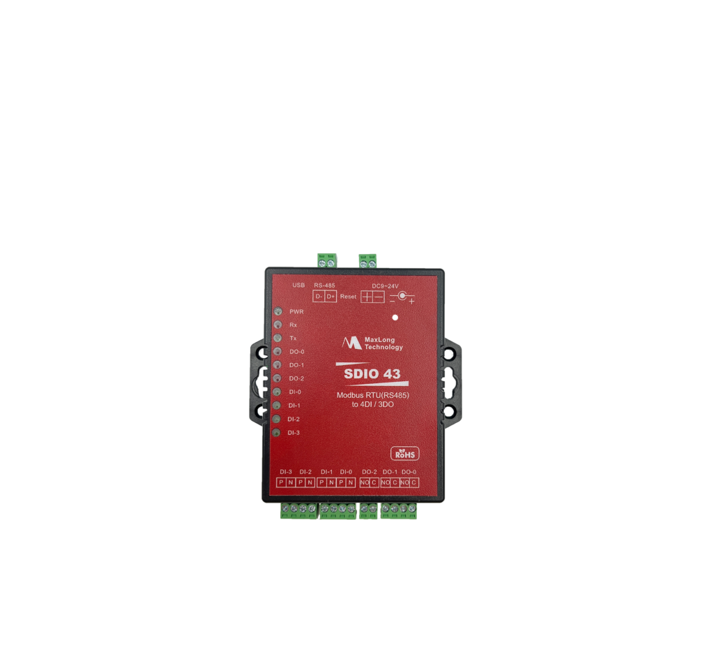 SDIO43 – Modbus RTU with 4DI / 3DO - MaxLong Technology Co., Ltd.